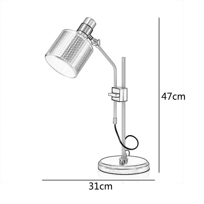 Modern Simple Metal Table Lamp Golden Desk Reading Lamp Bedroom Study A176